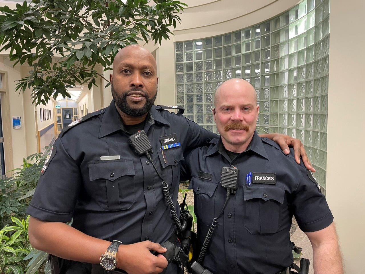 These Edmonton police officers are showing us the languages they speak