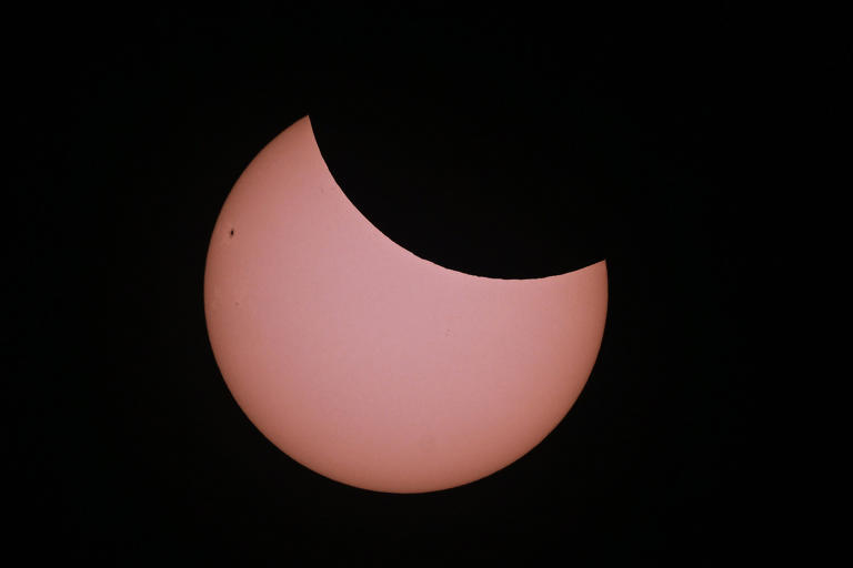 Solar eclipse: Photos of today's rare "double sunrise" eclipse