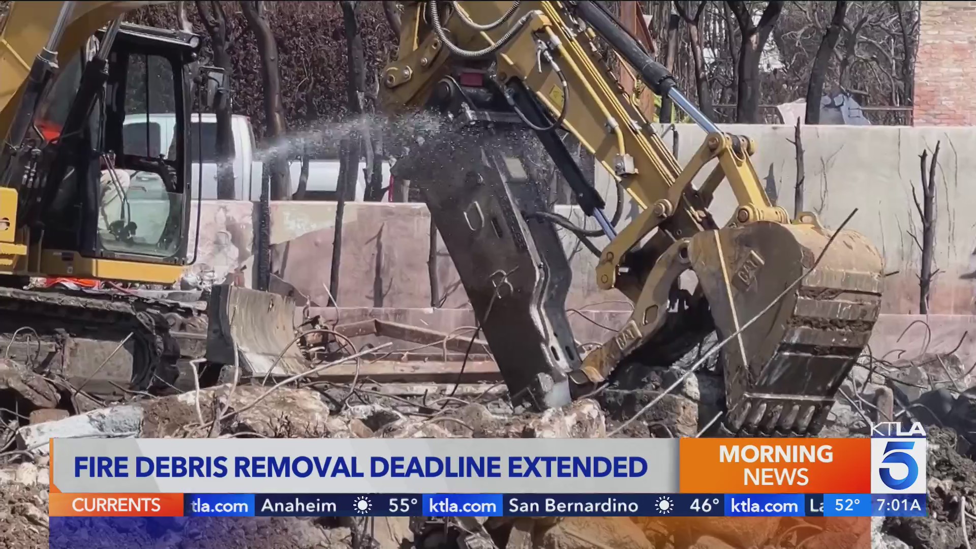 FEMA extends debris cleanup program for Southern California wildfire ...