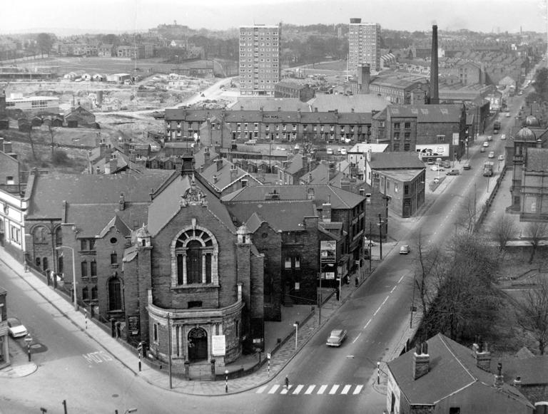 Stunning views from a high rise Leeds tower block in the 1960s