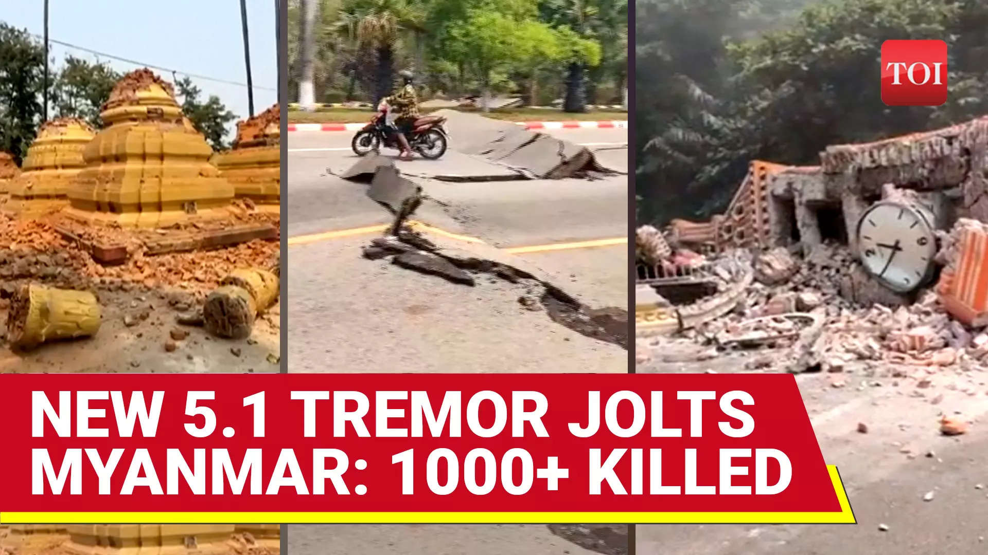 Myanmar Rocked By 13th Quake In 24 Hours; Scary New Video Shows Monks ...