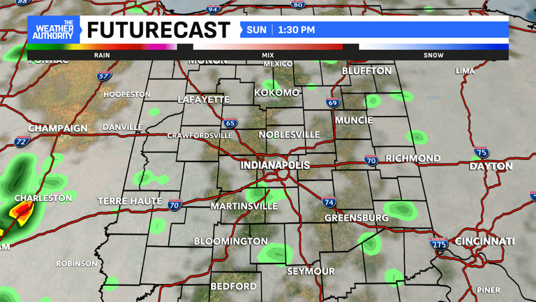 Tracking Saturday showers; severe storm risk for Sunday