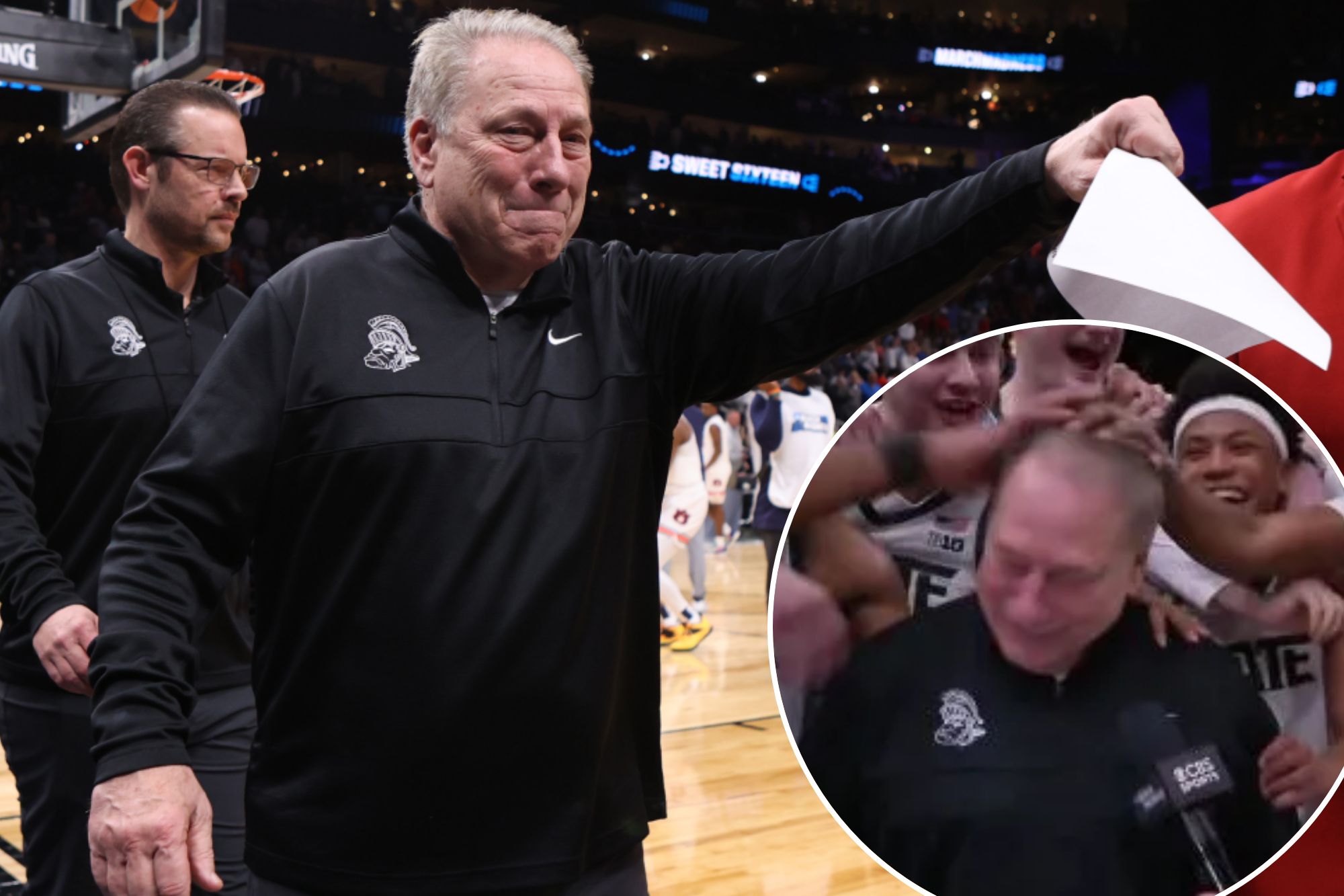 Tom Izzo breaks down in tears during postgame interview after Michigan ...