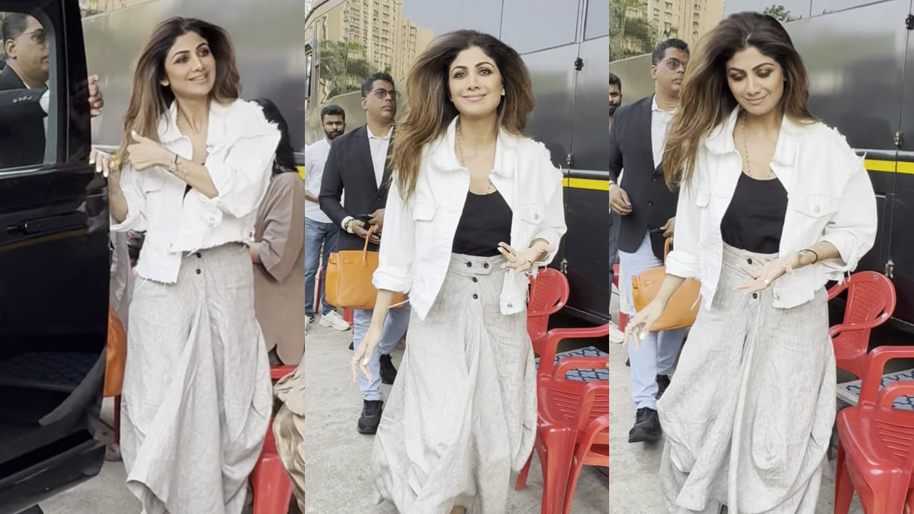 Shilpa Shetty’s unconventional off-duty fit features quirky skirt that ...