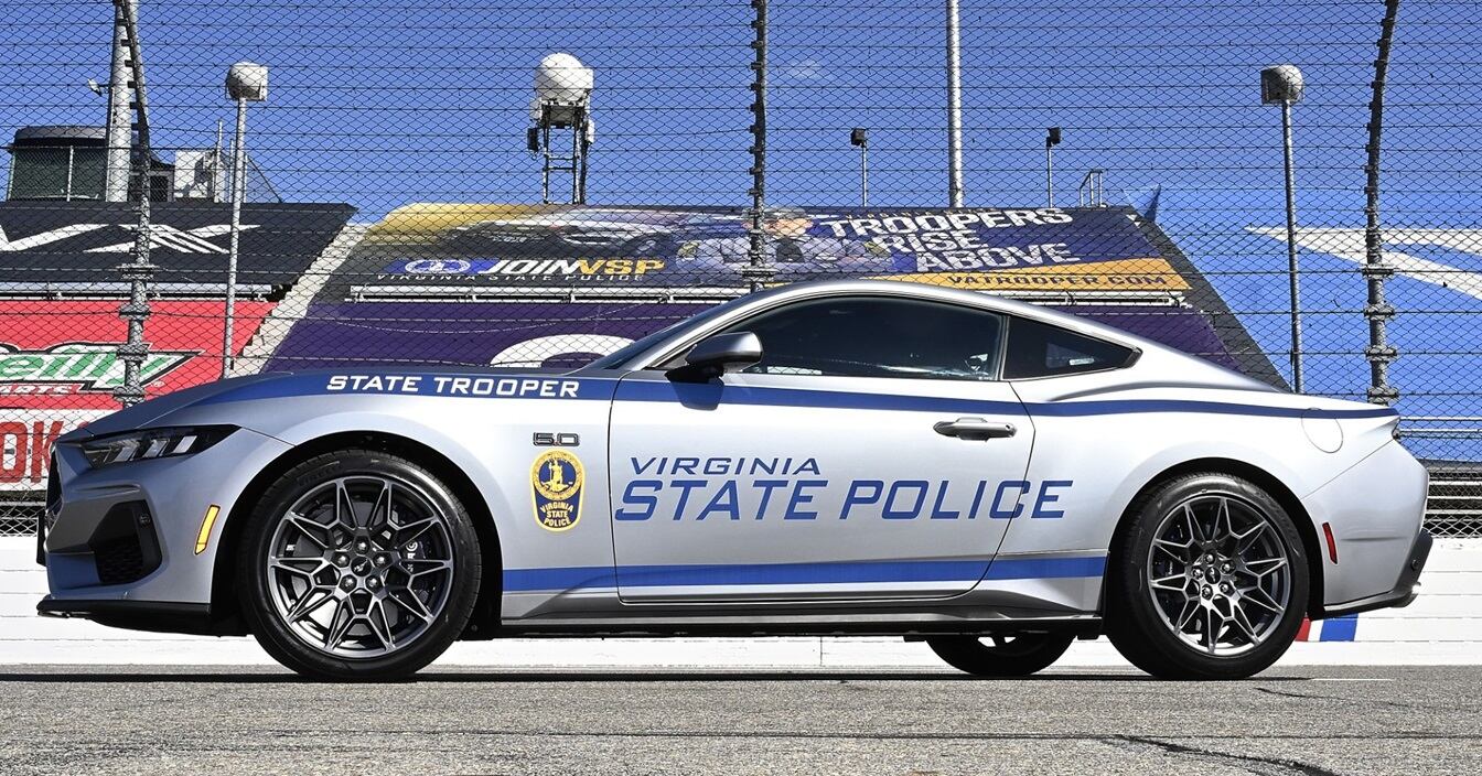 Virginia State Police debut Mustang at Martinsville Speedway