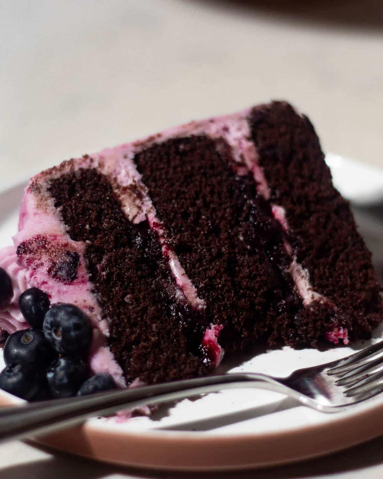 Chocolate Blueberry Cake