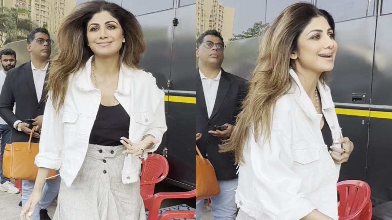Shilpa Shetty’s unconventional off-duty fit features quirky skirt that ...