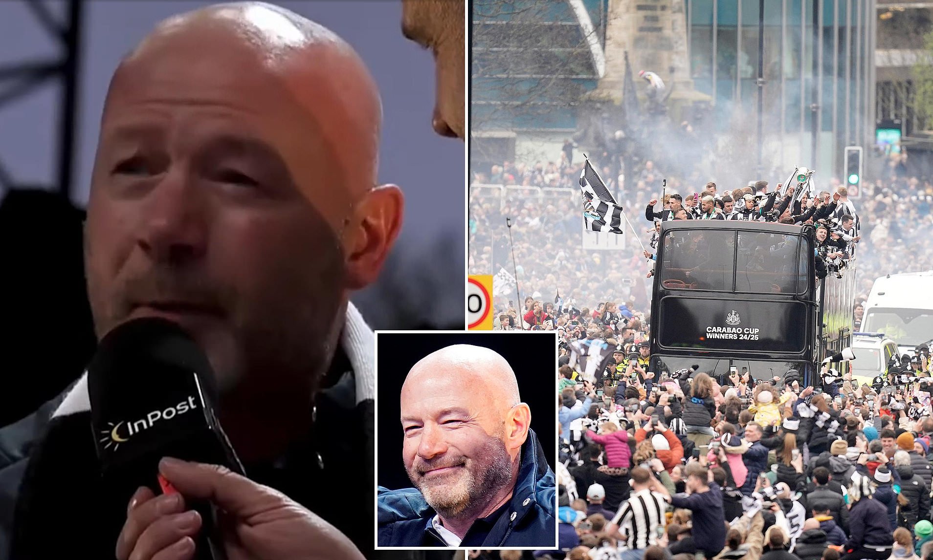Alan Shearer wells up as he pays tribute to his late father at Carabao ...