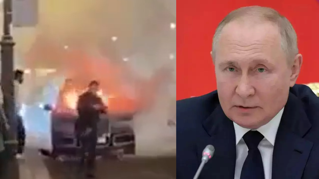 Watch: Putin’s £275,000 Limousine explodes in Moscow