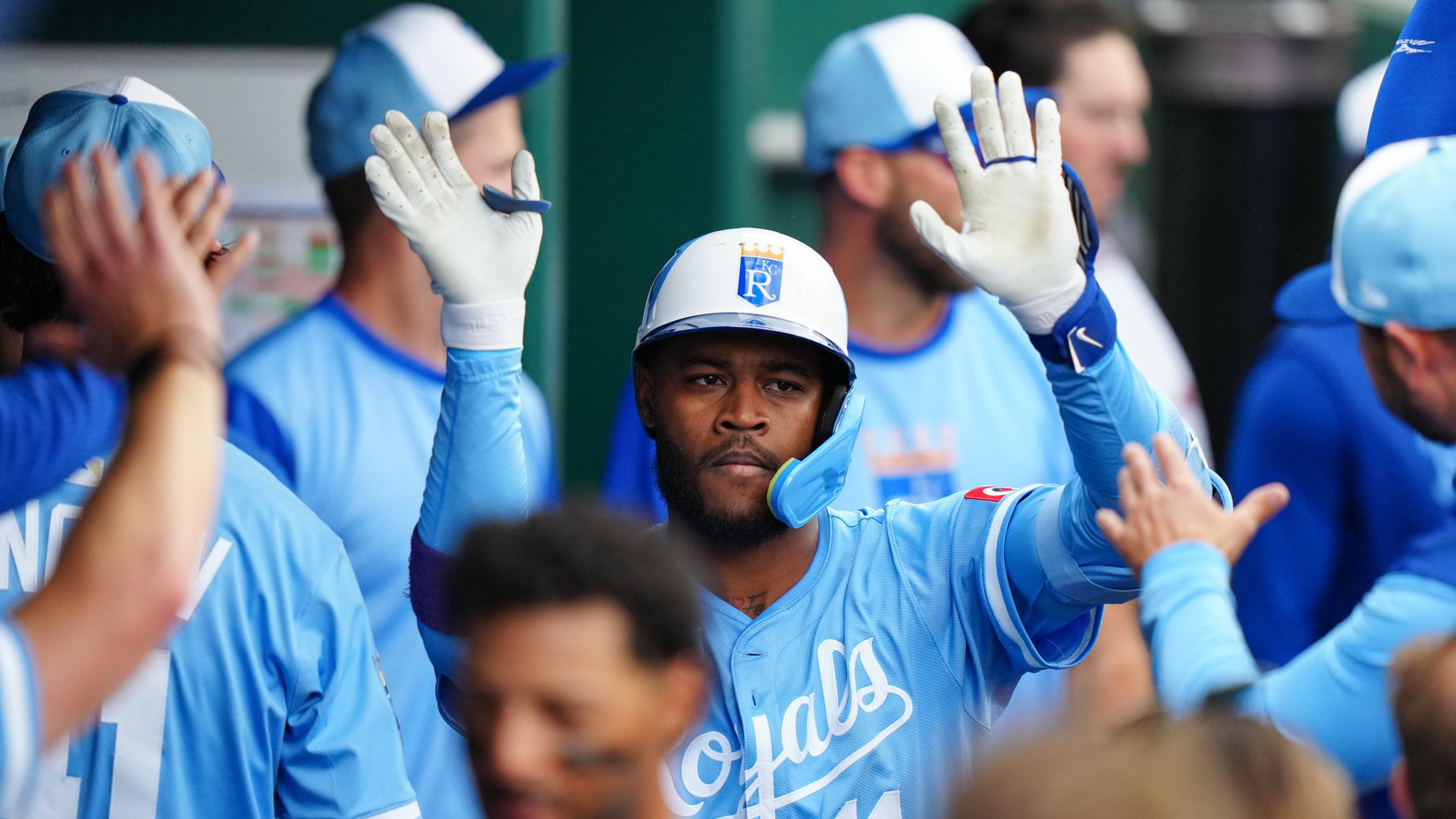 Royals rally late to win first game of the season over Guardians