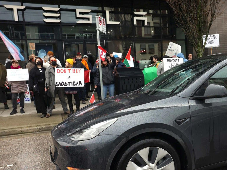 'Send Elon back to space': Tesla protests held in Metro Vancouver as ...