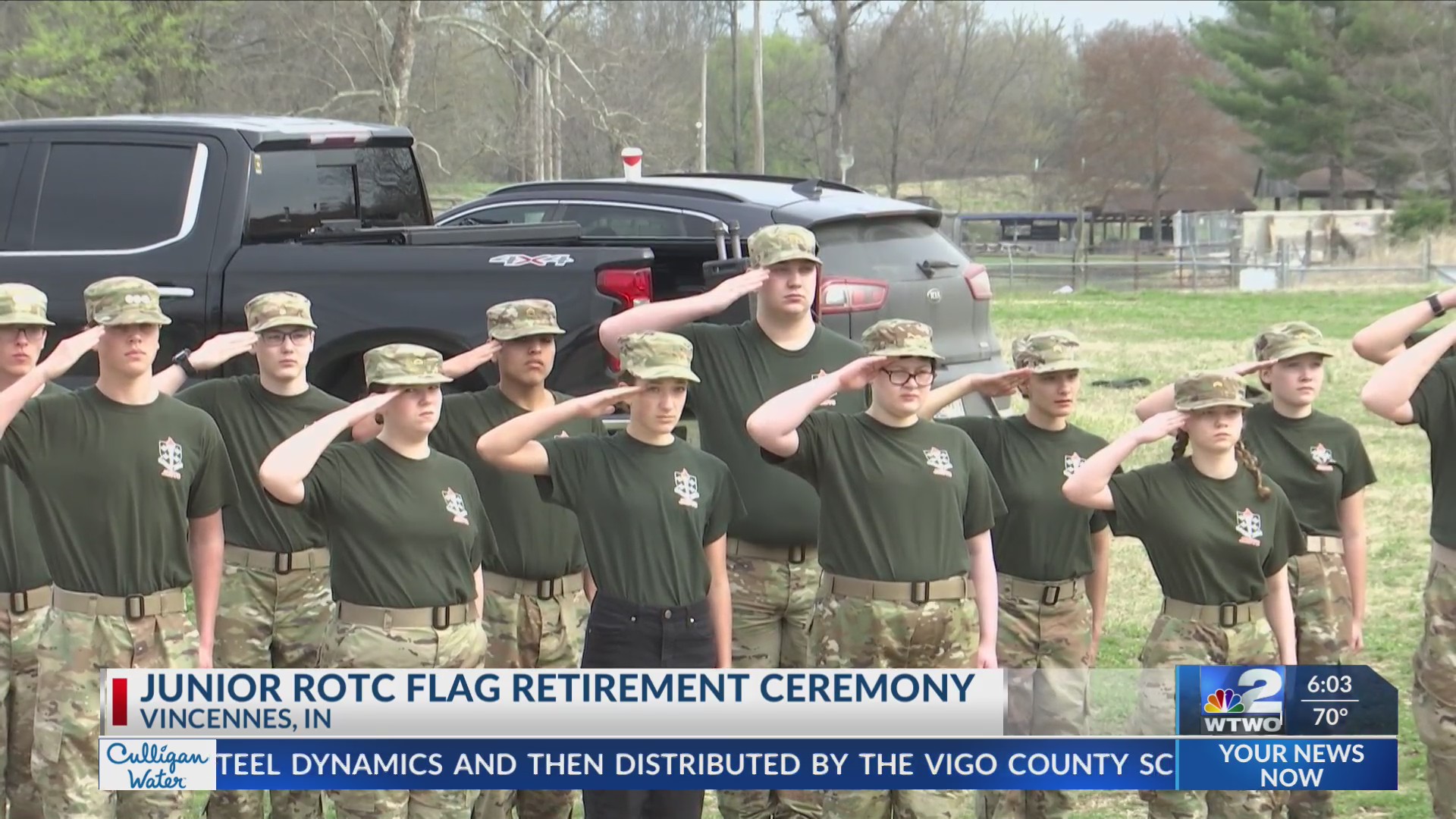 Junior ROTC Flag Retirement Ceremony