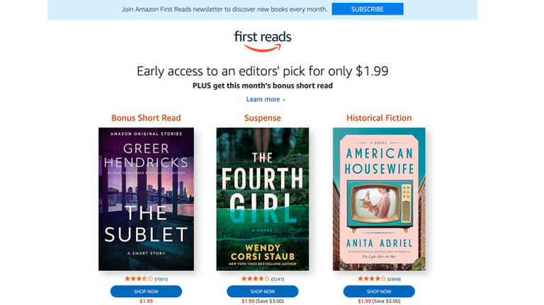 What Exactly Is Amazon First Reads And How Much Does It Cost?