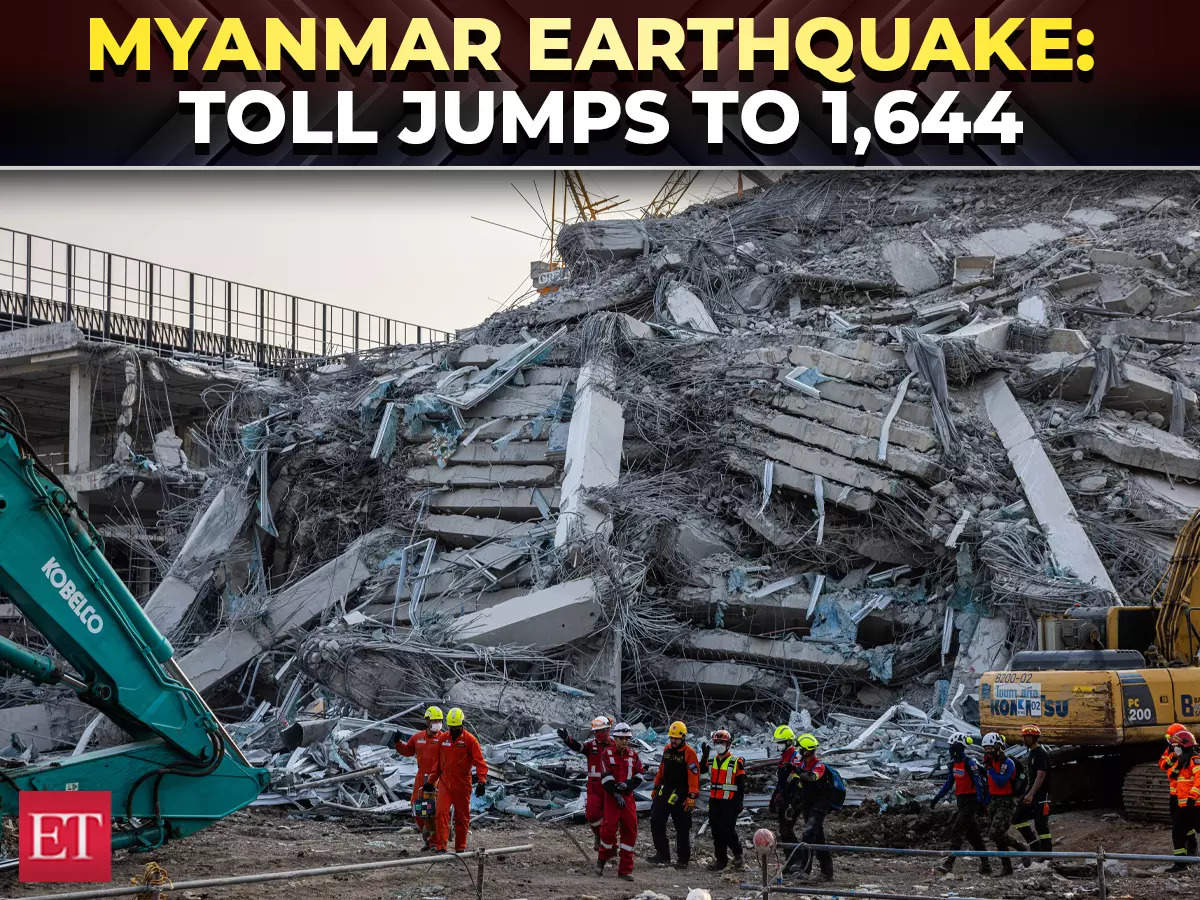 Myanmar earthquake: Toll jumps to 1,644 as more bodies are recovered ...
