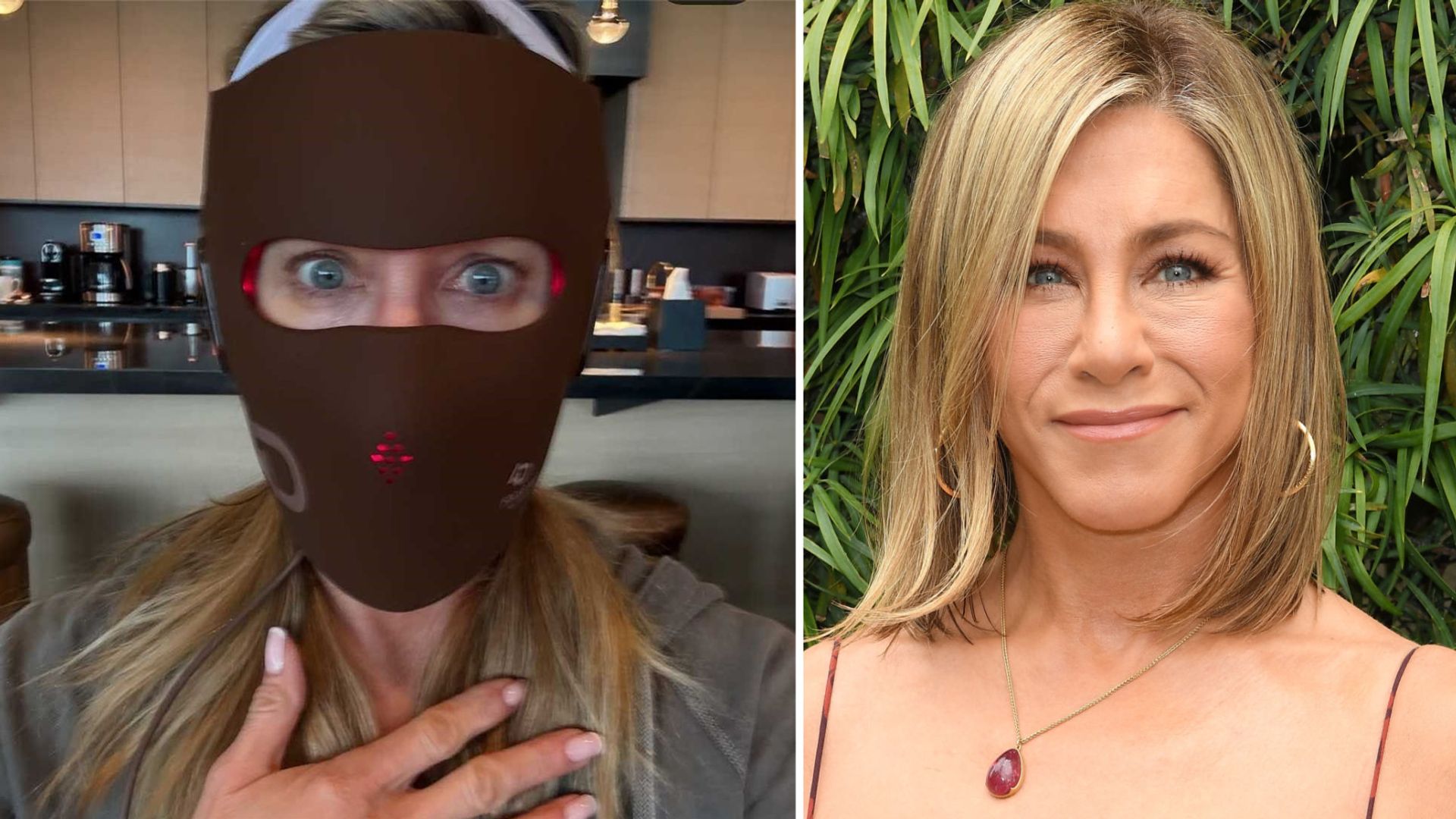 Jennifer Aniston's scary looking face mask is 6x more powerful than LED ...