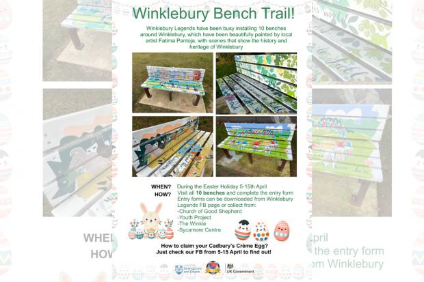 Bench trail created in Basingstoke to encourage outdoor fun