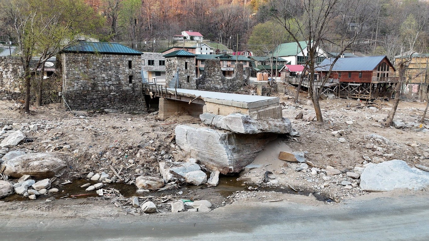 Dreadful aerial and ground photos show Asheville communities months ...