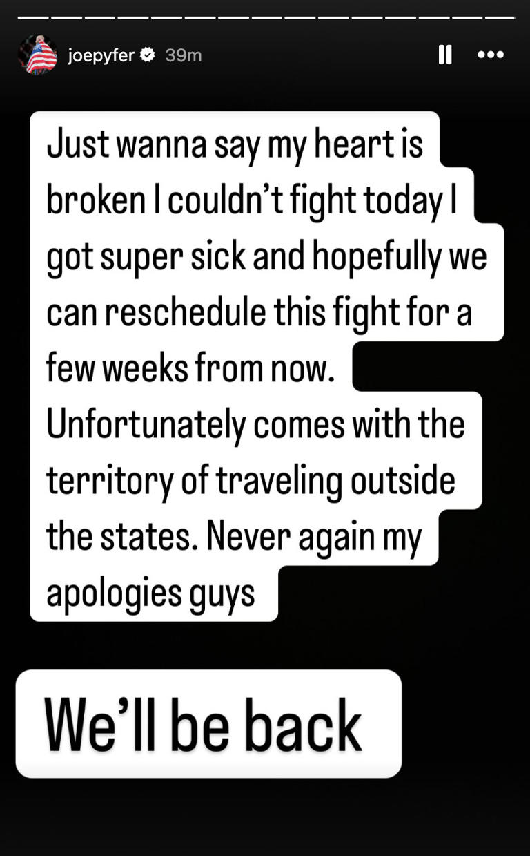 Joe Pyfer releases statement after late UFC Mexico withdrawal