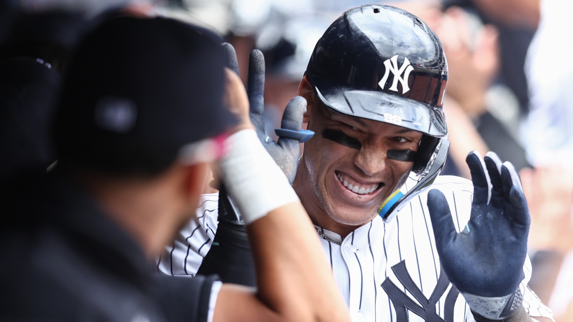 Aaron Judge homers three times, Yankees go deep on first three pitches ...