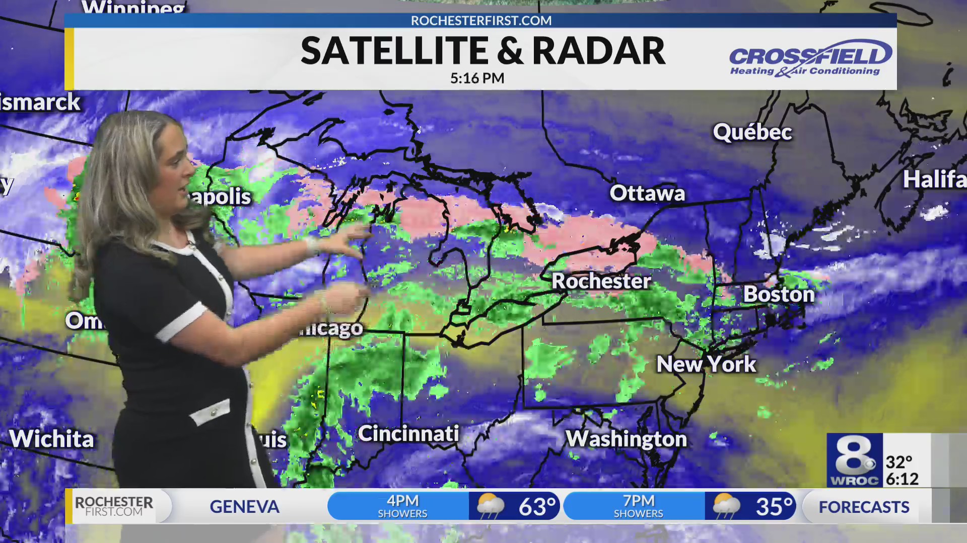 Rochester's Saturday Evening Weather Forecast