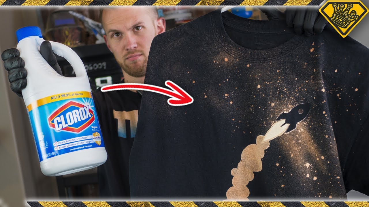 Learn how to design custom shirts with just bleach