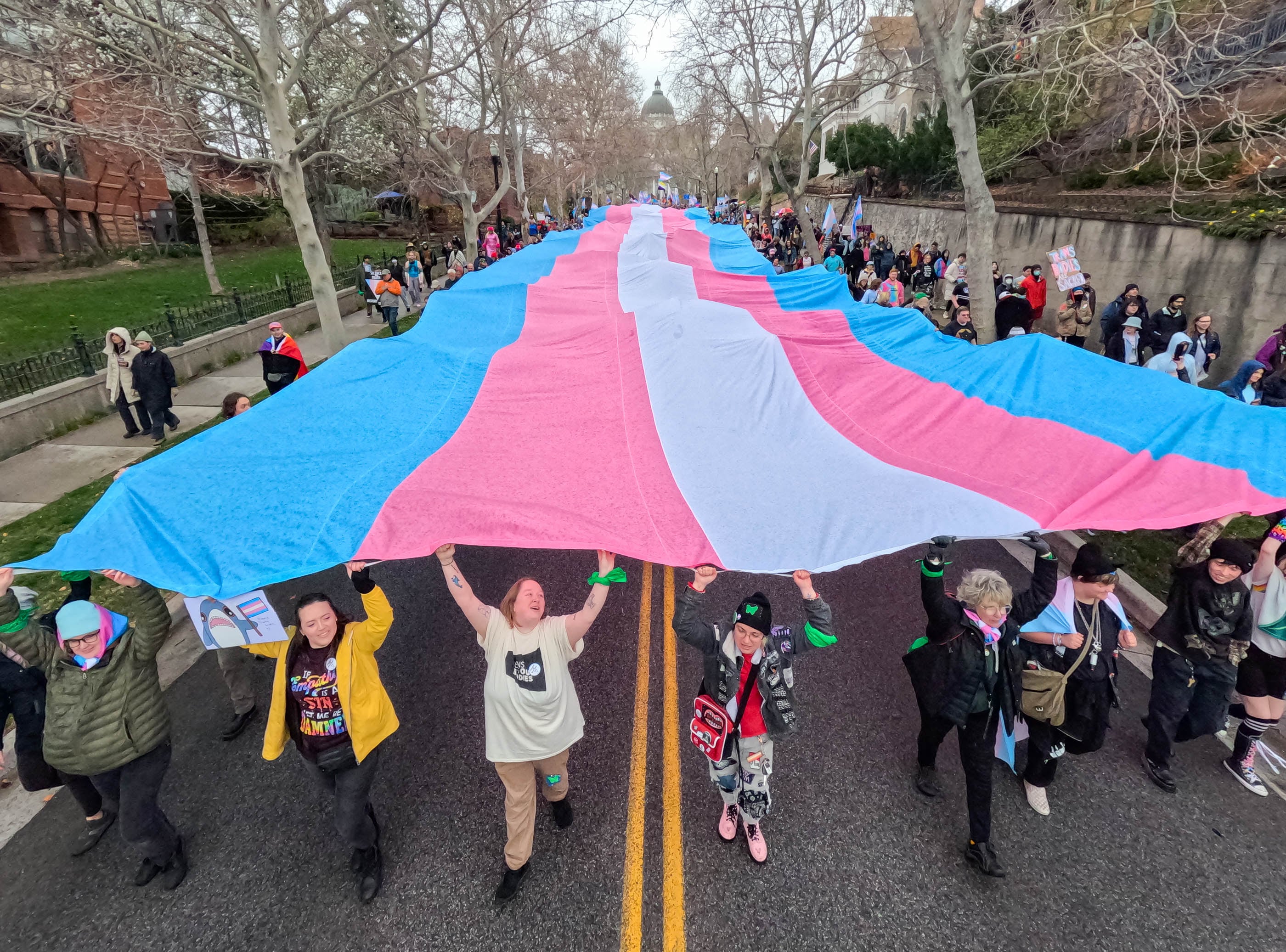 Utah Pride Center unveils largest trans flag in world, days after pride ...
