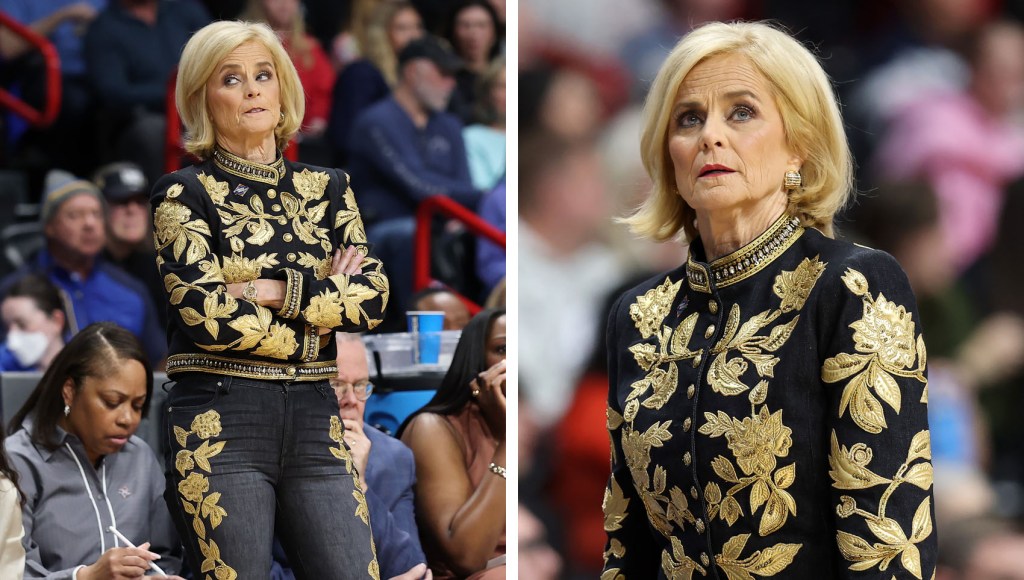 LSU Coach Kim Mulkey's Sweet 16 Outfit Goes Viral in Dramatic Alice ...
