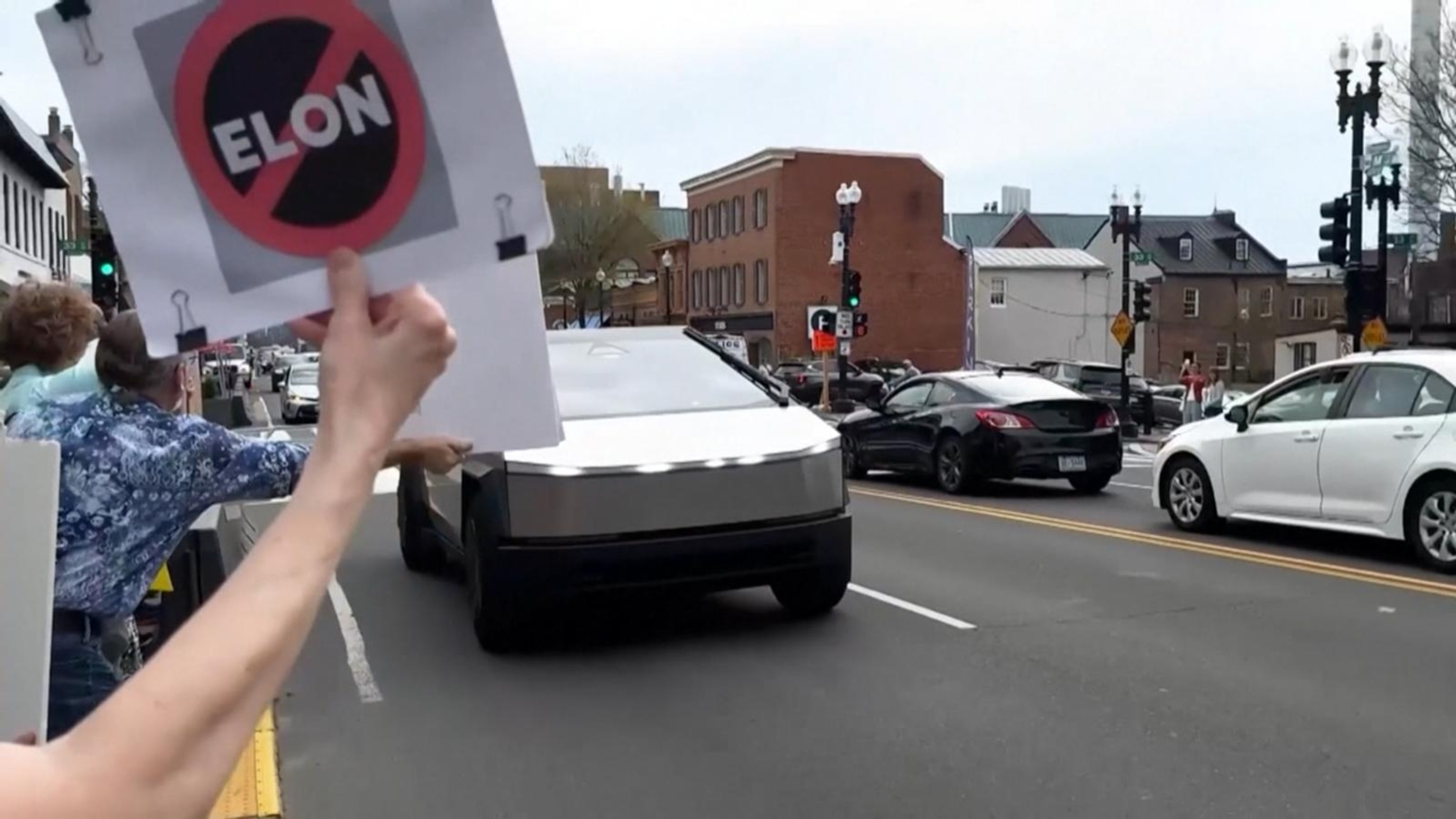 Global protests targeting Tesla