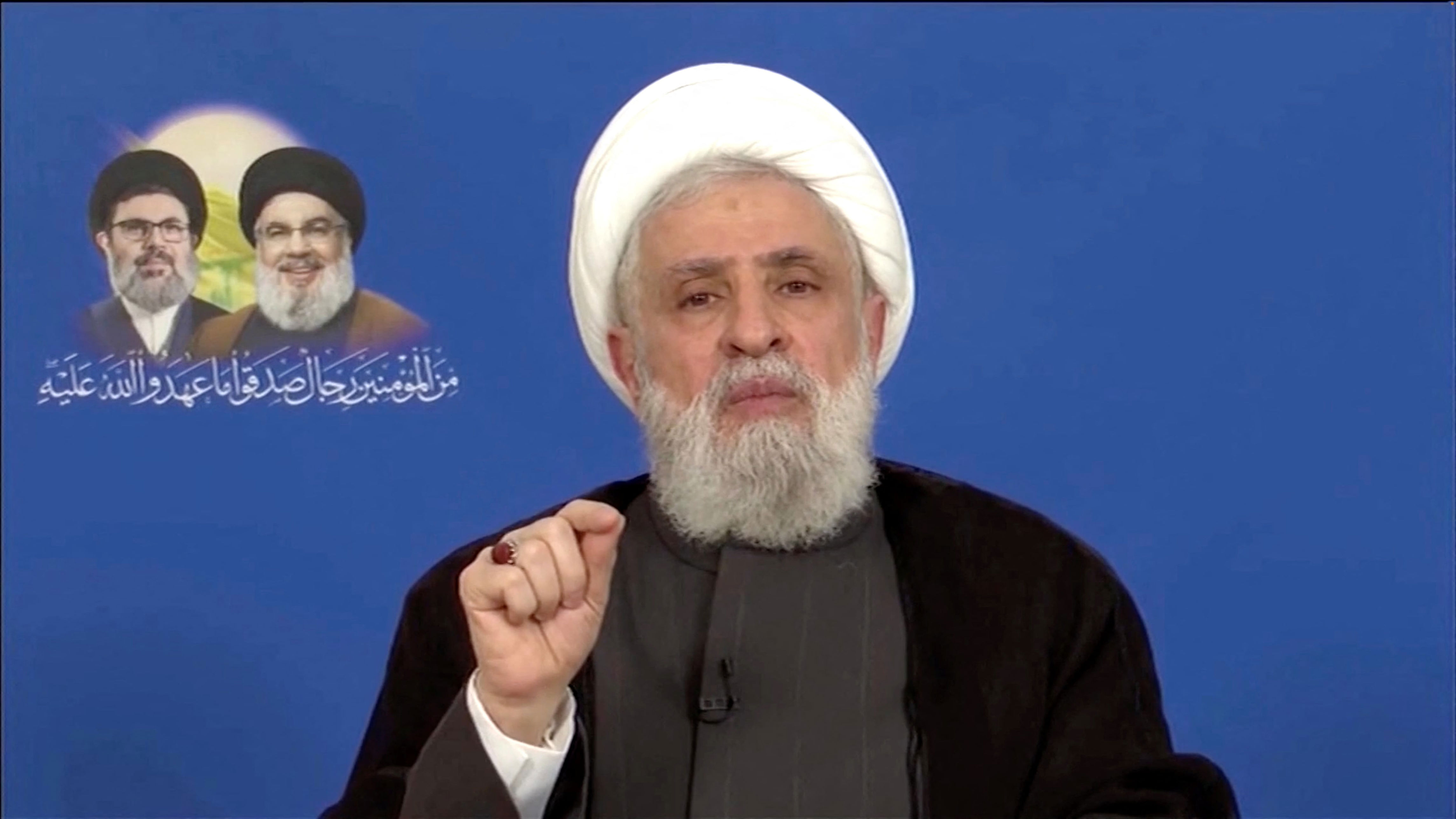 Naim Qassem warns Hezbollah 'will not allow anyone to disarm' group