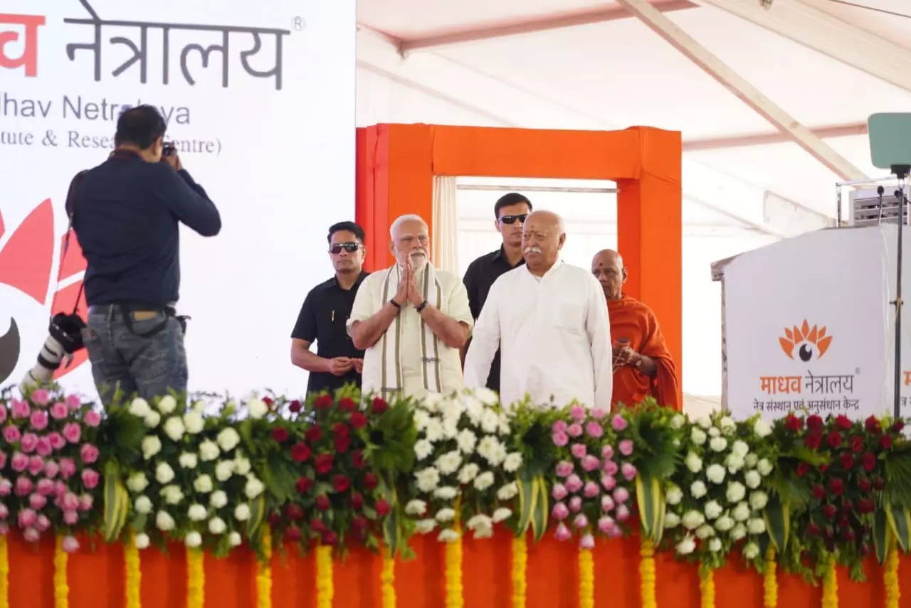 PM Narendra Modi praises RSS for its role in nation-building with Sangh ...