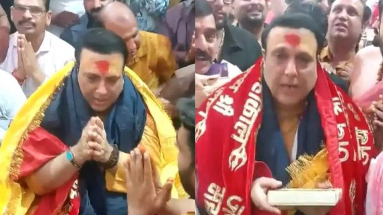 Govinda performs rituals and seeks blessings at Ujjain’s Mahakaleshwar ...