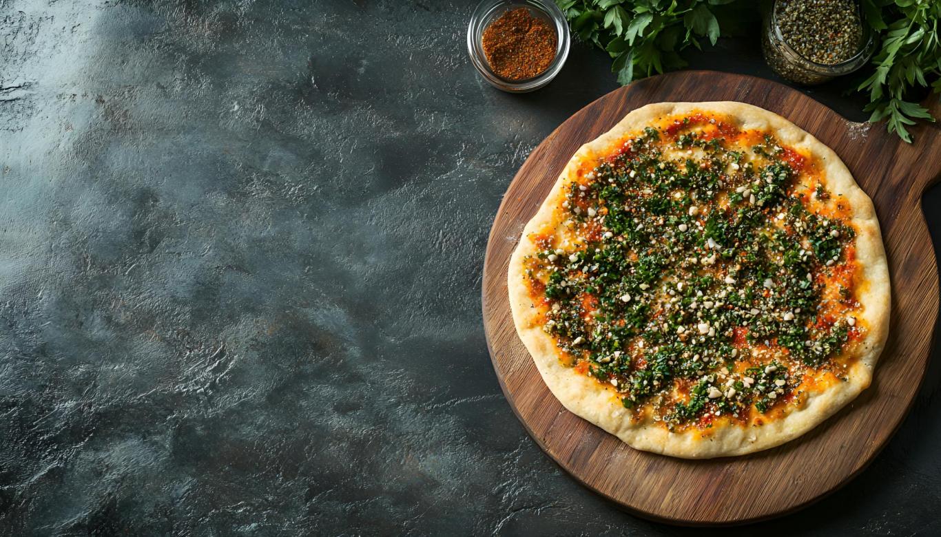 Connaissez-vous le man’ouché au zaatar, une galette au thym originaire du Liban absolument ...