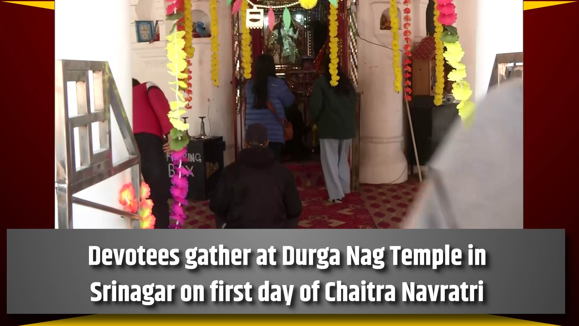 Devotees gather at Durga Nag Temple in Srinagar on first day of Chaitra Navratri