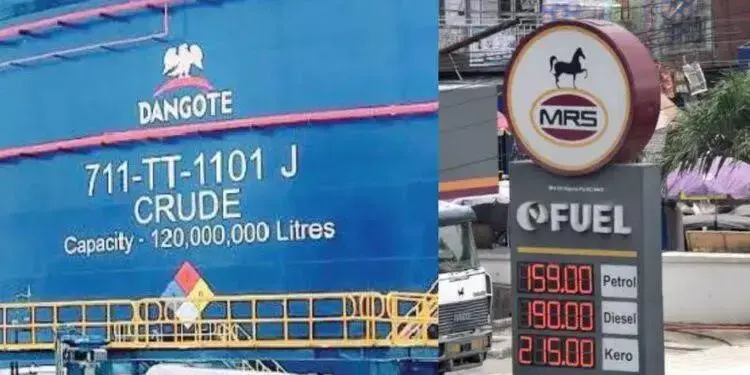 Dangote Petrol: MRS increases fuel price