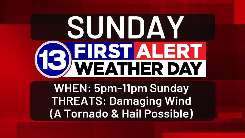 13 FIRST ALERT WEATHER DAY: Severe thunderstorm warnings, watches ...