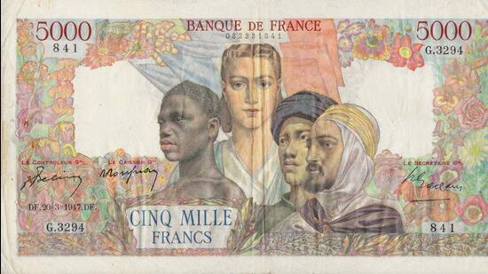 Exhibition revives forgotten elegance and identity of French banknotes
