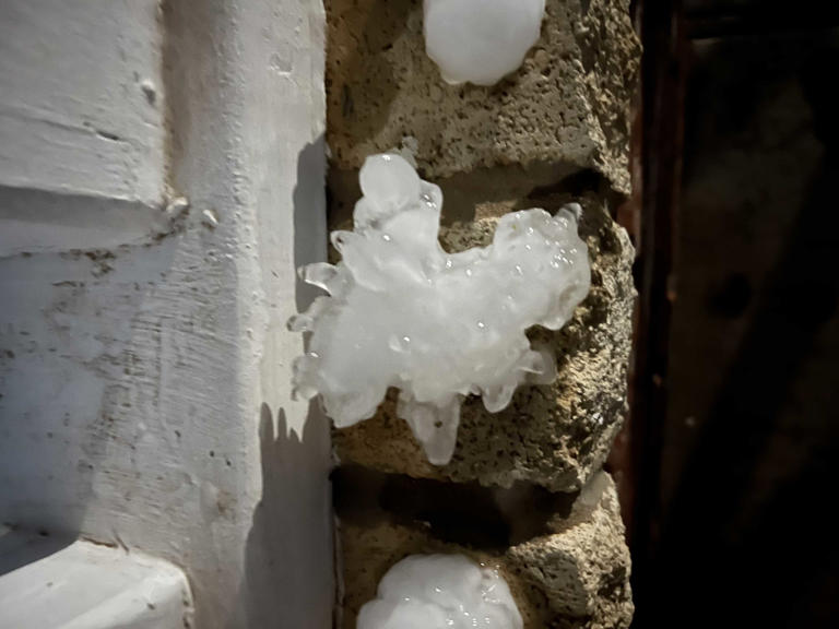 Large hail, power outages reported with storms that tracked through ...