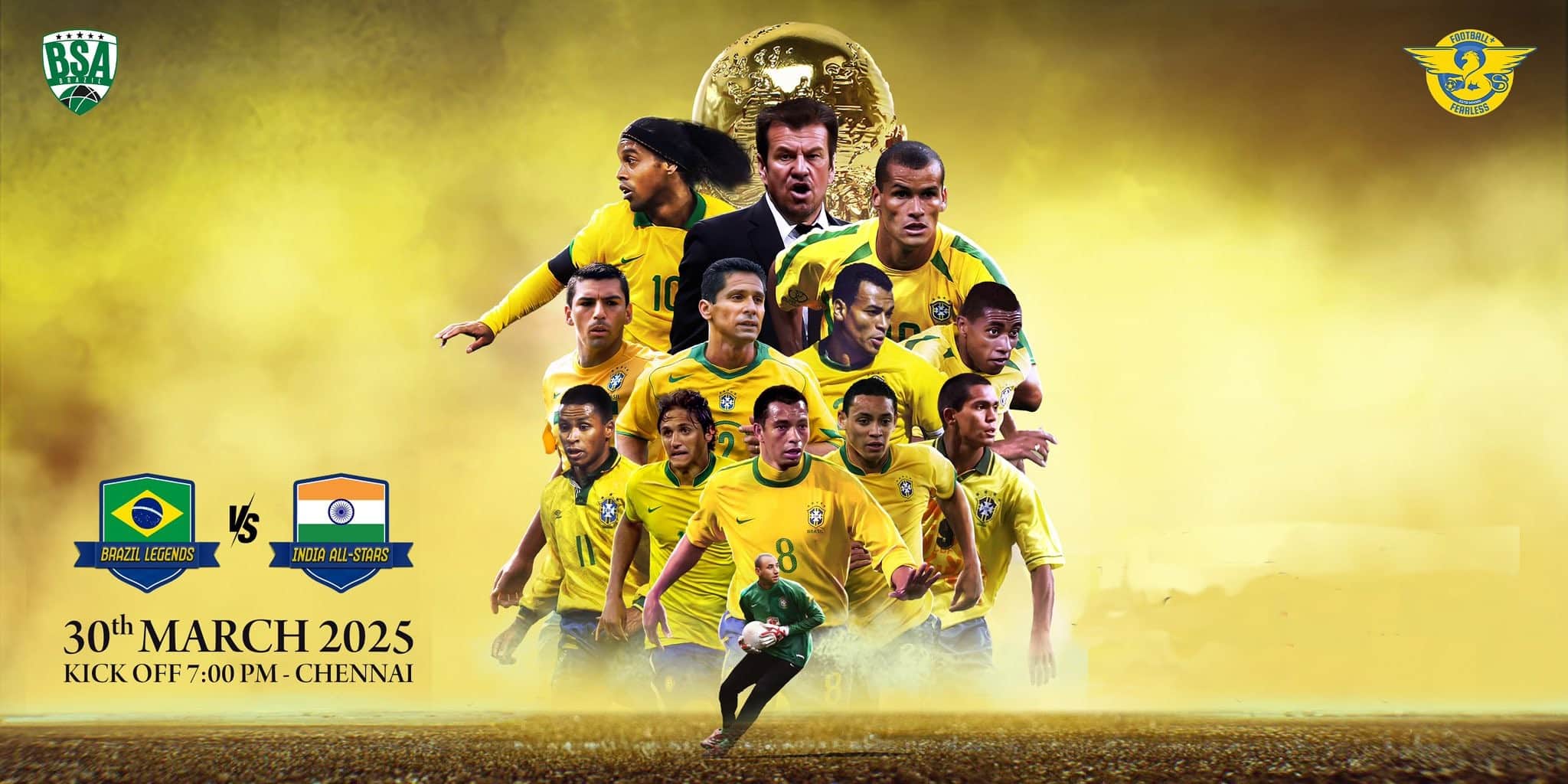 Brazil Legends vs India All Stars: When & where to watch Ronaldinho ...