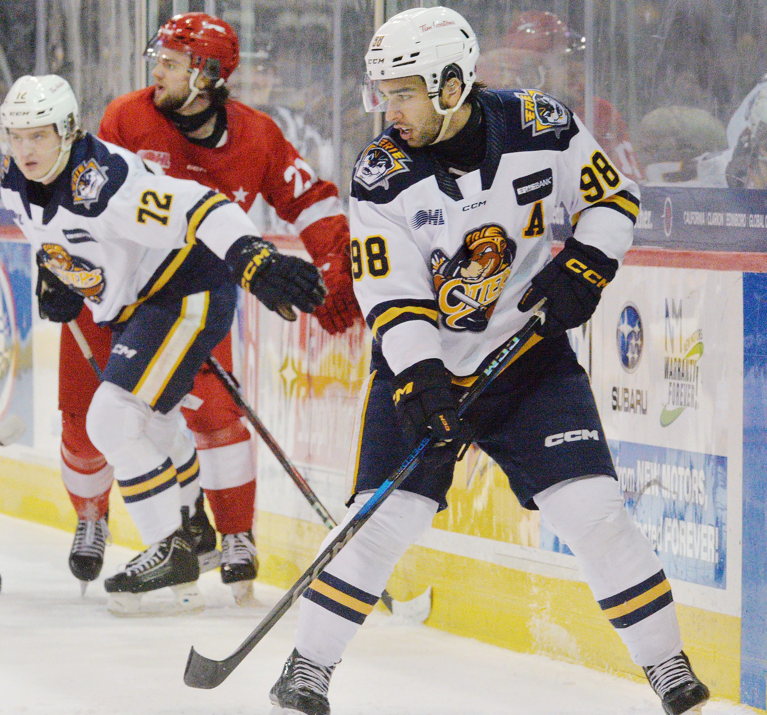 Erie Otters manage 17 goals en route to 2-0 series lead vs. Saginaw in ...