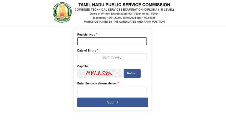 TNPSC Combined Technical Services Results 2025 Announced At tnpsc.gov.in; Direct Link here