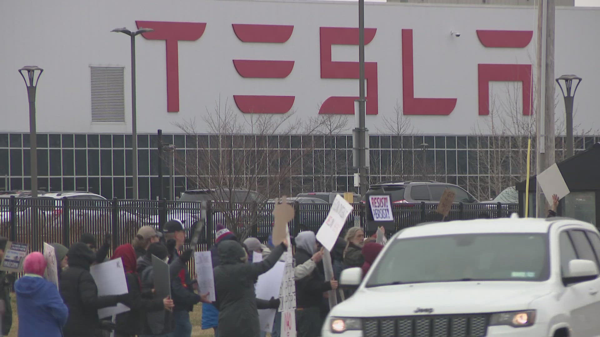 'Global day of action': Buffalo protest targets Tesla CEO's practices