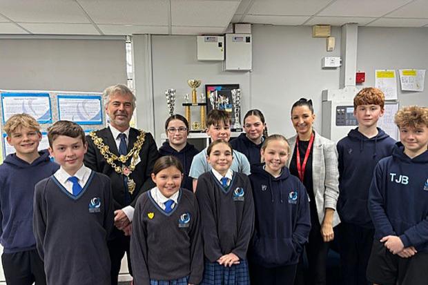 Mayor of Poole officiates opening of new school library