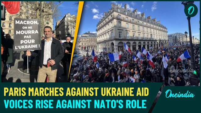 VIDEO: Thousands Protest in Paris Against Macron’s €2B Military Aid to ...