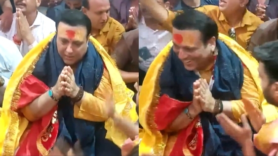 Govinda visits Ujjain's Mahakaleshwar Jyotirlinga Temple, offers ...