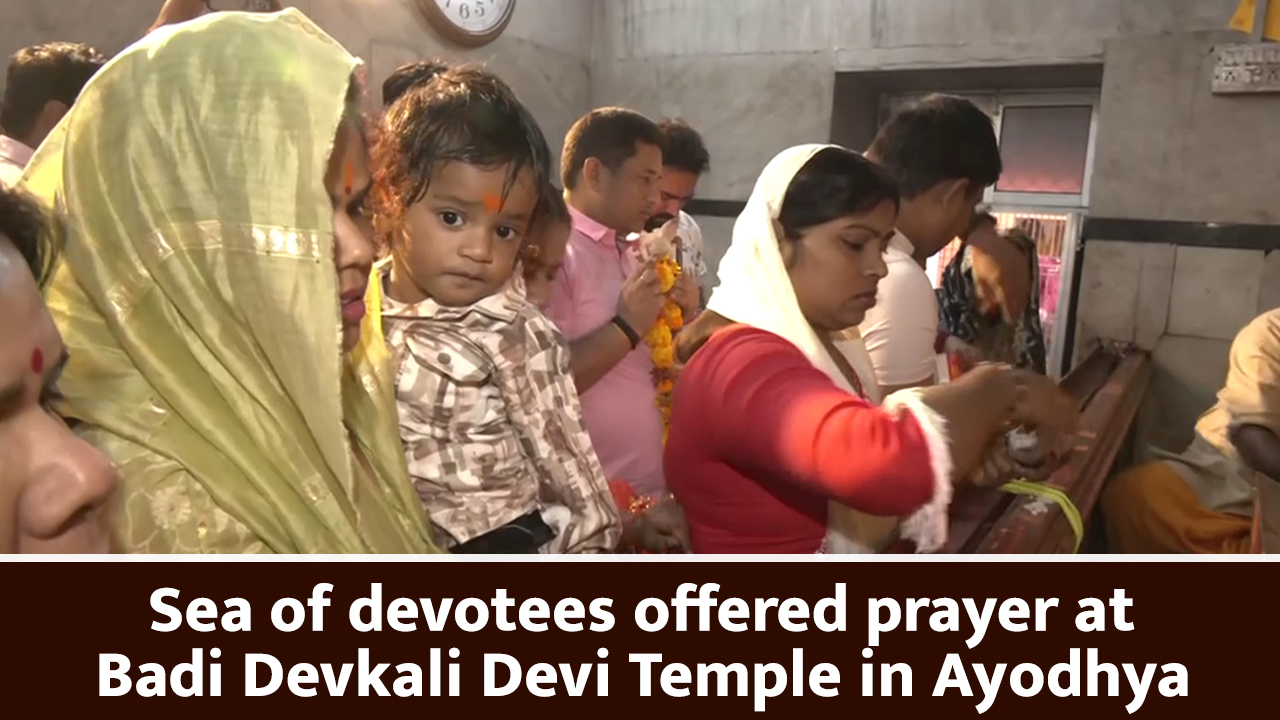 Sea of devotees offered prayer at Badi Devkali Devi Temple in Ayodhya