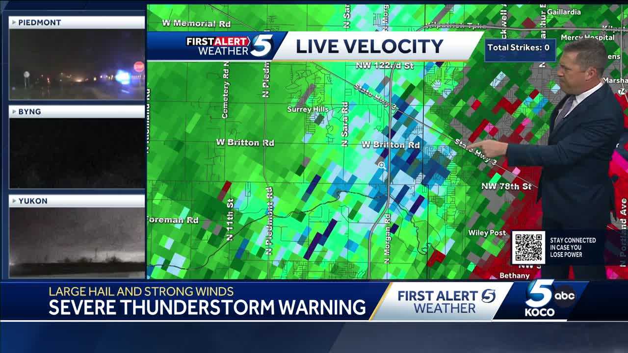 Large hail, power outages reported with storms that tracked through ...