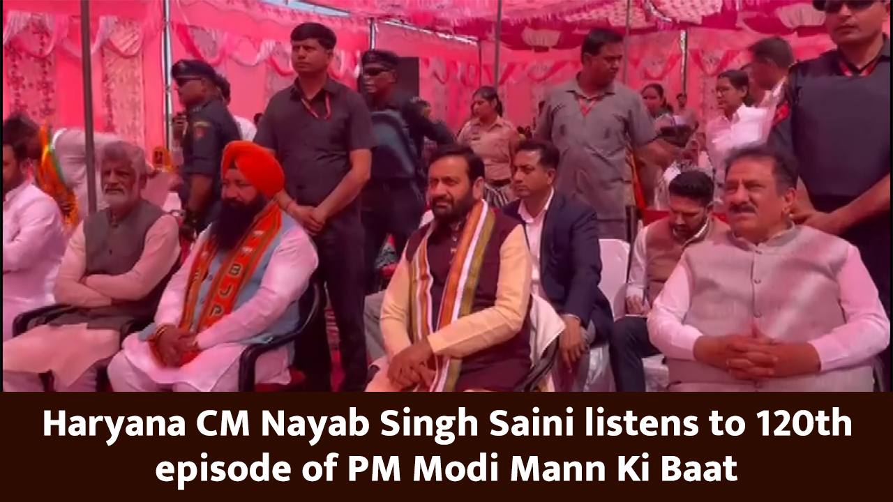Haryana CM Nayab Singh Saini listens to 120th episode of PM Modi Mann ...