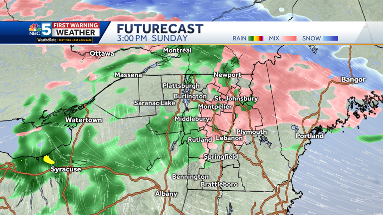 Freezing rain continues Sunday, power outages expected