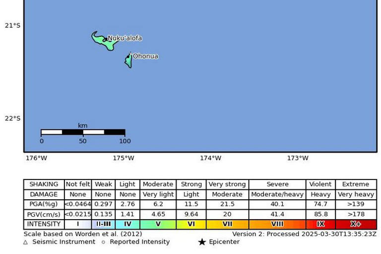 Tonga rocked by 7.1 magnitude earthquake as locals forced to evacuate