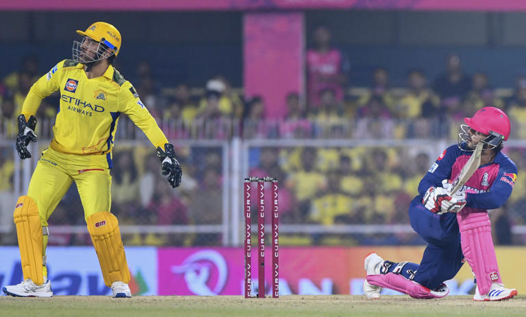 Nitish hits 81 but CSK manage to keep RR to 182-9